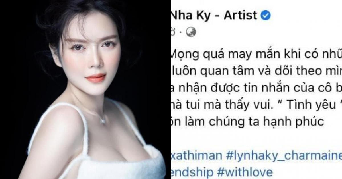 Charmaine Charmaine sent a message to Ly Nha Ky, what did she say that made netizens excited ...