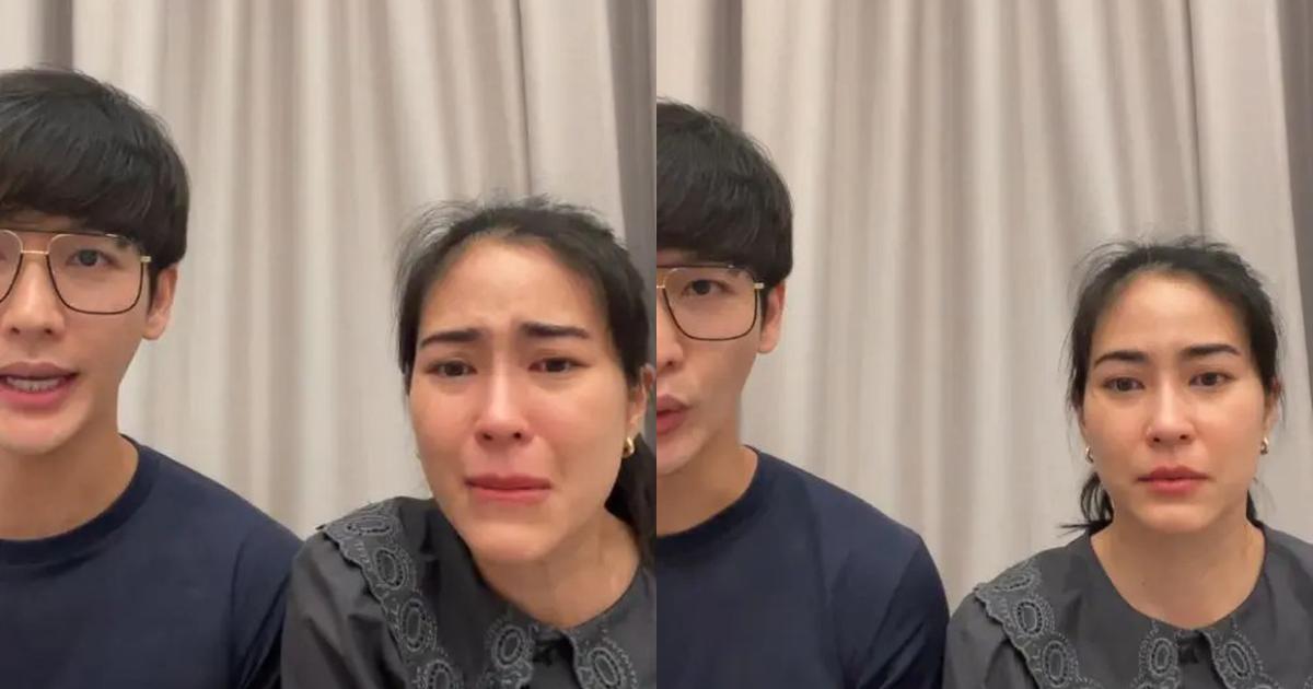 Vợ chồng Push Puttichai bật khóc trên livestream, đáp trả chỉ trích không dự tang lễ Tangmo Nida ...