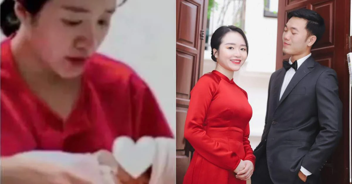 Luong Xuan Truong welcomed her first child, the appearance of the little princess made people ...