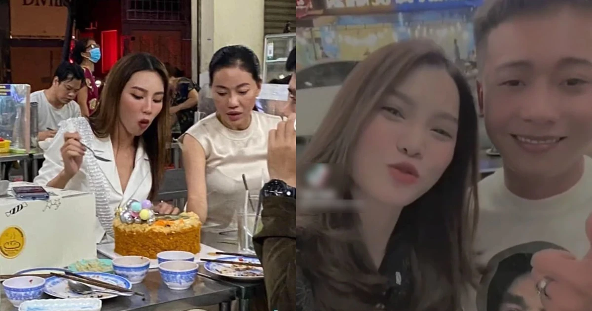 Thuy Tien held a party to celebrate while Quang Linh Vlog was rumored to have a girlfriend, and ...