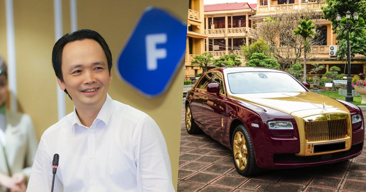 Mr. Trinh Van Quyet had his Rolls-Royce inlaid with tens of billions of gold recovered to handle ...