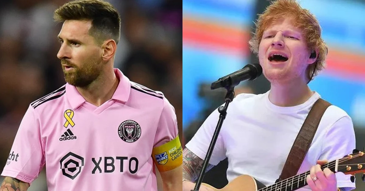 Messi sharing Ed Sheeran's frame earned tens of millions of hearts ...