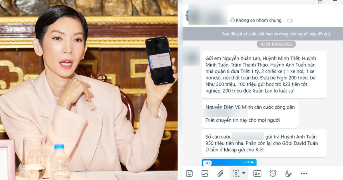 Xuan Lan publicized Vu Minh's last words, "hot face" because he was accused of staging fake ...