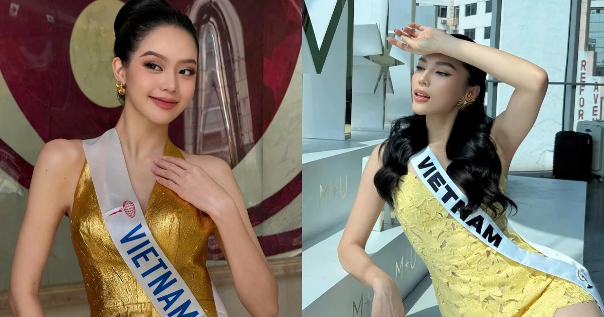 Ky Duyen was supported by the big man after the MU exam to return home ...