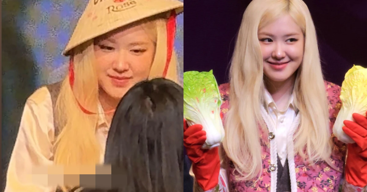 Rosé wearing a conical hat talks about the time of her return to ...