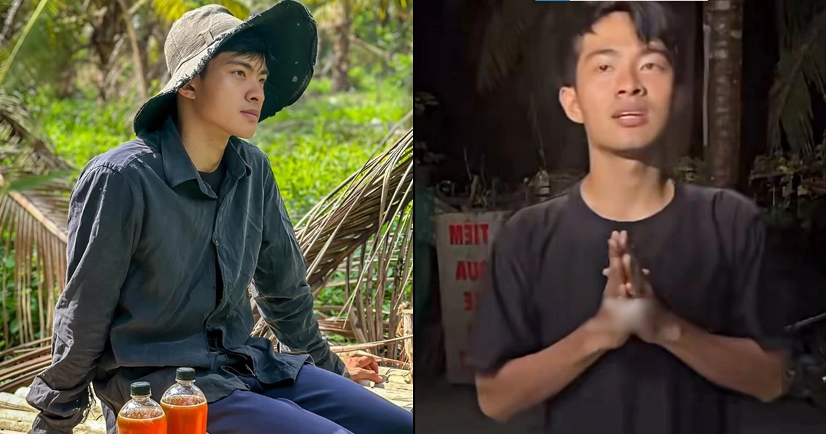 Le Tuan Khang "creeped" on the livestream, folded his hands and bowed to the fans, playing ...