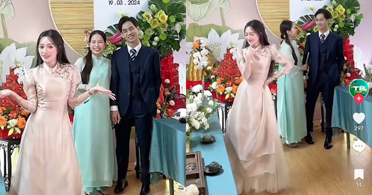 Dao Le Phuong Hoa danced poorly at her best friend's wedding, the groom completely forgot the ...
