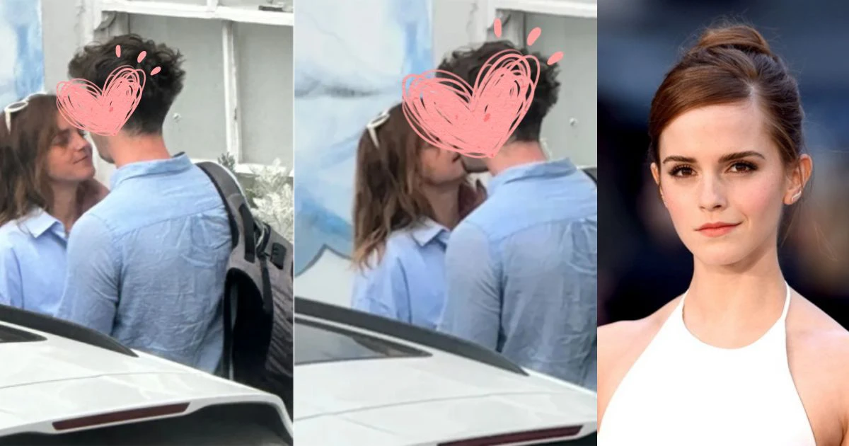 Emma Watson locked the lips of a strange boy in the middle of the ...