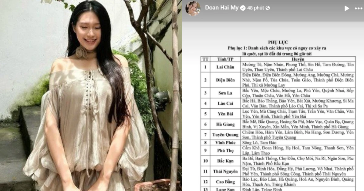 Doãn Hải My làm điều đặc biệt cho vùng bị thiên tai, quả là đẹp người đẹp nết | Hot KOLs | Đời ...