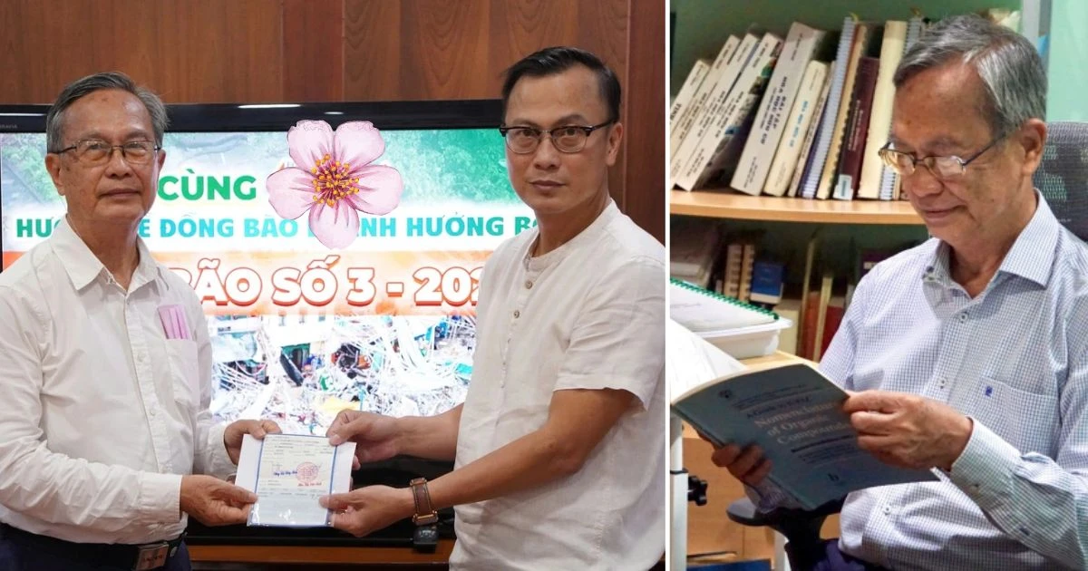 Professor Le Ngoc Thach withdrew all his billions to help the North with his retirement ...