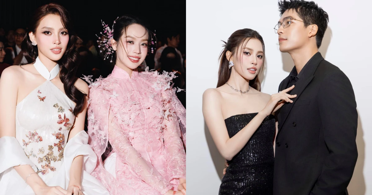 Tieu Vy "competes" with Thanh Thuy at the event, marking the ...