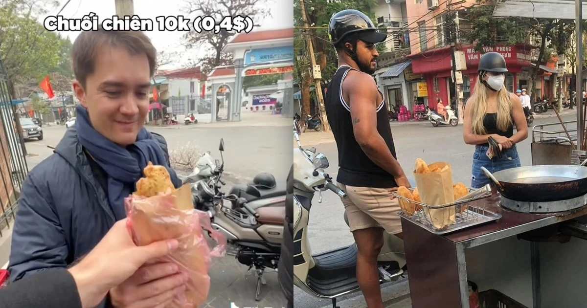 Video: Một anh Tây lặn lội đến Nam Định ăn bánh chuối Xuân Son, sốc vì 1 việc độc lạ - Netizen ...