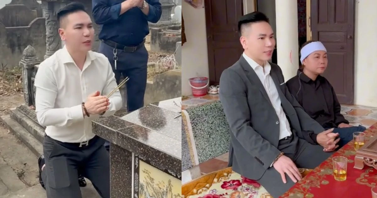 Chau Viet Cuong returned to the death anniversary of the girl who stuffed garlic for the first ...