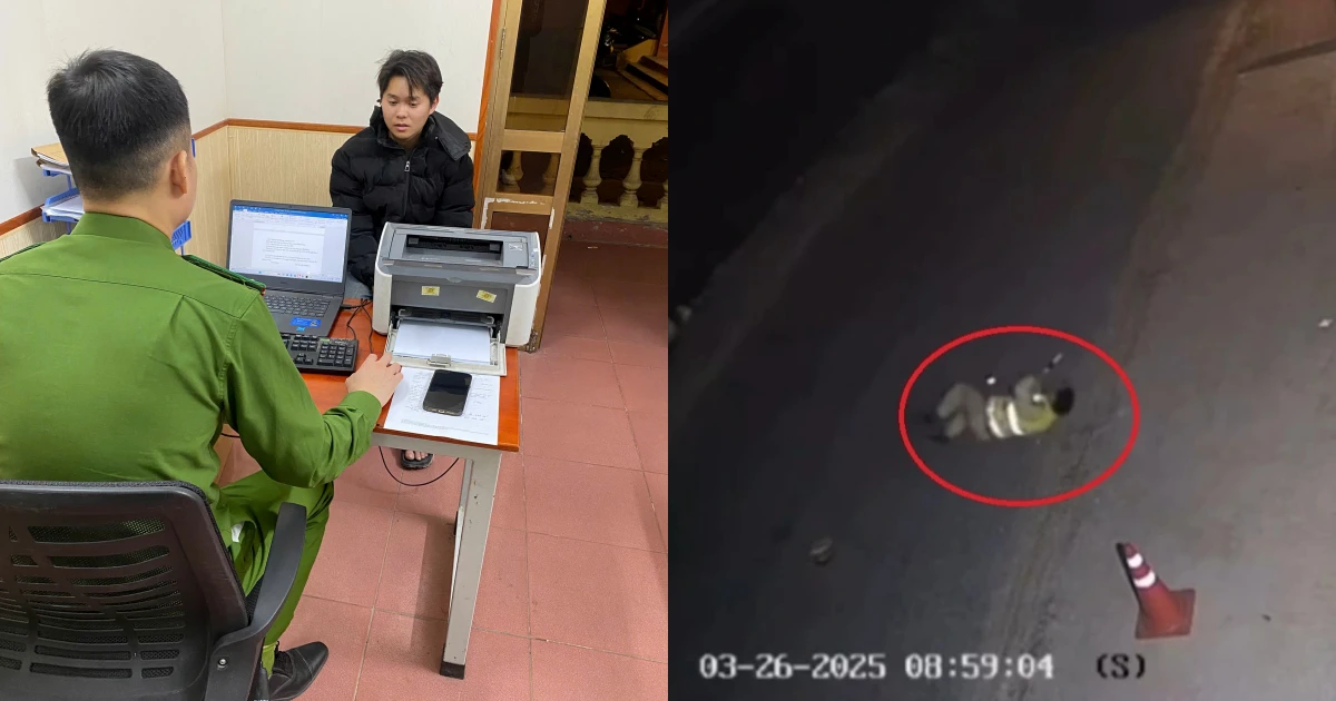 Thai Binh: Emergency arrest of Gen Z "speed demon" who broke 2 ribs of traffic police, beyond ...