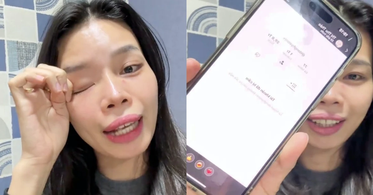 Tiktoker Thu Thao Daily cried because her account was permanently banned, shocking reason! | Hot ...