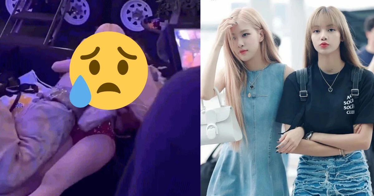 Lisa was 'knocked down' by Rosé backstage, the cameraman continuously ...