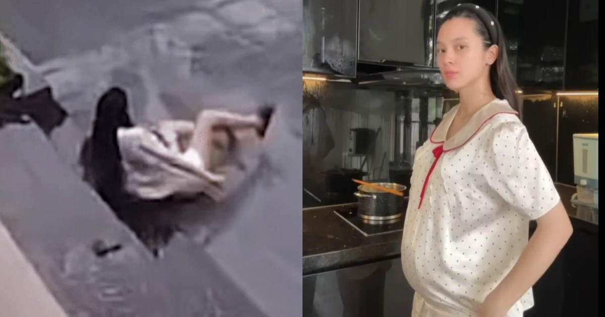 Quỳnh Lương bỗng té ngã khi mang thai 6 tháng, ngồi im bất động, CĐM hoảng hốt | Showbiz Việt ...