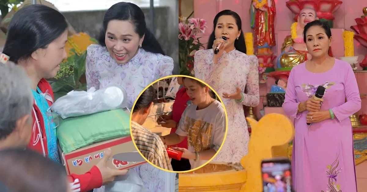 Mother and daughter 6 learned from Hong Loan to do charity and actively build their image ...