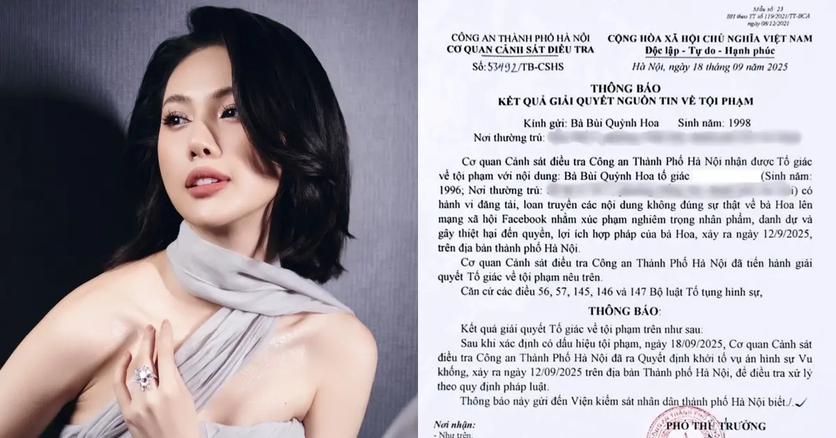 Criminally prosecute Huong Ly for slandering Bui Quynh Hoa, police declared! | Hot news | Life ...